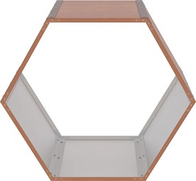 Přístřešek na dřevo G21 HEX 53 - 92 x 60 cm, hnědý [63900518]
