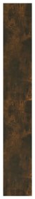 Petromila Knihovna/dělicí stěna kouřový dub 80x30x198 cm kompozitní dřevo