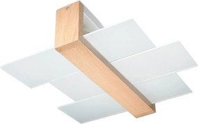 Sollux Lighting Stropní svítidlo FENIKS 2 přírodní dřevo