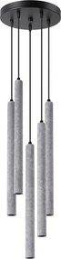 Sollux Lighting Závěsné svítidlo PASTELO 5P betonové