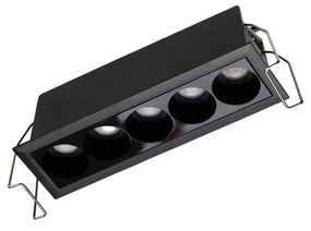 Minimalistické podhledové svítidlo do sádrokartonu Tetris 14 10W CCT černá