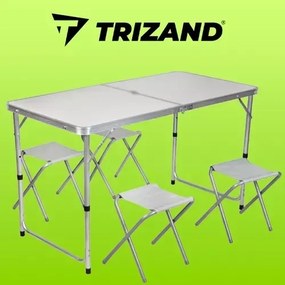 Kempigový skládací set - stůl + 4 židličky