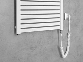 Aqualine, TONDI-E elektrické topné těleso, rovné, 450x1330 mm, 500W, bílá, DE470T