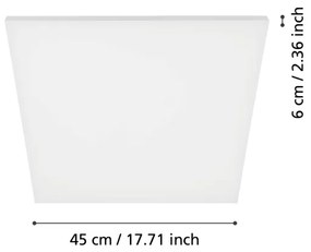 Eglo 98902 - LED Stropní svítidlo TURCONA LED/20W/230V