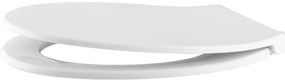 Gamma Porto, toaletní WC sedátko 445x370mm z polypropylenu s pomalým zavíráním, bílá, GMA-PORTO