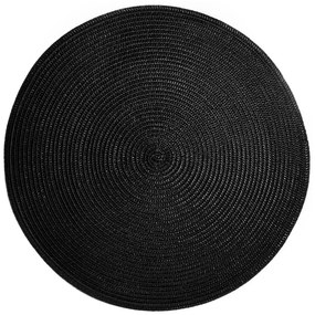 AMBIENTE Prostírání kulaté 38 cm - černá