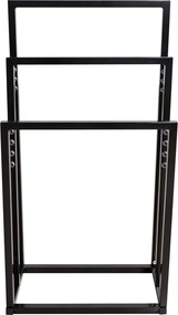Tutumi Tutumi, 3-ramenný kovový stojan na ručníky 600x260x1000 mm 391840, černá matná, HOM-01003