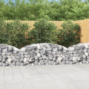 Klenutý gabionový koš 200 x 50 x 60/80 cm pozinkované železo 153473