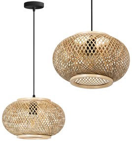 Toolight Toolight, stropní svítidlo ve stylu Boho 1xE27 APP1247-1CP, přírodní, OSW-01410