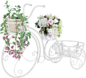 vidaXL Stojan na květiny ve tvaru jízdního kola vintage styl kovový [245931]