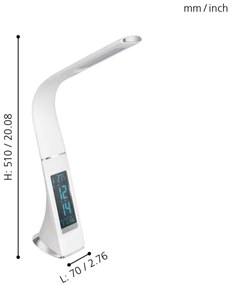 Eglo 97915 - Stmívatelná LED Stolní lampa COGNOLI LED/3,2W/230V