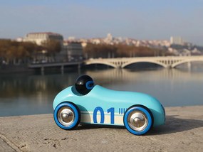 Vilac Dřevěné auto Old Sport Compet tyrkysové