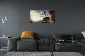 Obrazy na plátně Horské kolo oblohy zataženo 120x60 cm