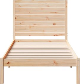 Prodloužený rám postele bez matrace 90 x 210 cm masivní dřevo 3309295