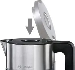 BOSCH TWK8613P stříbrno-černá / Rychlovarná konvice / 2400 W / 1.5l