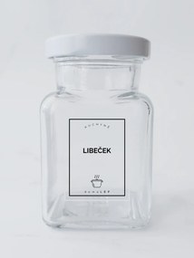 Samolepka na kořenky LIBEČEK průhledná 3 × 4 cm tučné písmo