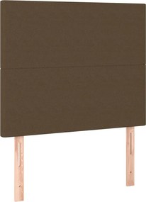 Box spring postel s matrací tmavě hnědá 80x200 cm textil 3136952