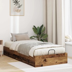Ottoman postel Staré dřevo 193 x 90 x 25 cm Dřevěný materiál 3409299
