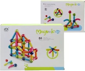 MaDe Magnetická stavebnice,  32 x 6,5 x 24cm
