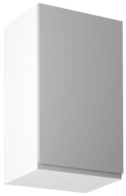 Horní kuchyňská skříňka ASPEN 45 cm; šedý lesk Barva: šedá