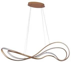 Designový stmívatelný lustr Twist zlatá