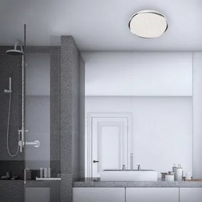 Stropní LED svítidlo hvězdné nebe BRILONER průměr 33cm 18W IP44 chrom 3403118