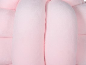 Uzlový polštář 20 x 20 cm růžový MALNI Beliani
