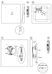 INTEDOOR Centino zrcadlo v hliníkovém rámu s LED osvětlením CE ZS 80 S/B