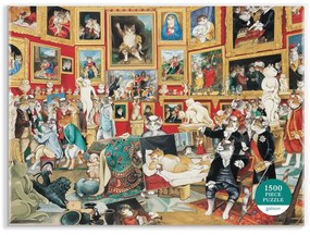 Galison Puzzle Tribuna Uffizi s kočkami 1500 dílků