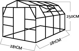 Skleník KOMFORT TITAN 8000 STRONG - 22