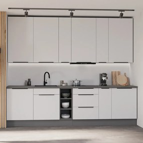 ARIA aw | dolní skříňka 60 ZL 1S dřezová | 60 cm | PREMIUM BOX | antracit/bílá