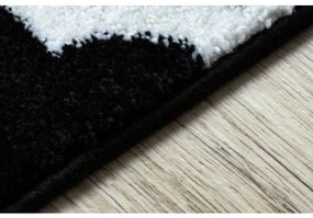 koberec SKETCH F343 černá/krém trellis velikost 140x190 cm | krásné koberce cz