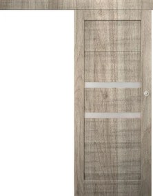 posuvné interiérové dveře na stěnu vasco doors EVORA model 3 Průchozí rozměr: 70 x 197 cm, Orientace dveří: Levé dveře, Dekor: Ořech columbia