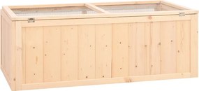 Klec pro křečky 104 x 52 x 38 cm masivní jedlové dřevo 172383