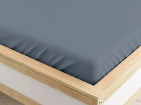 Napínací prostěradlo z mikrovlákna šedé 90 x 200 cm