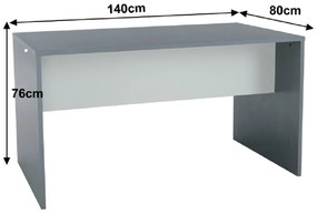 Psací stůl Hamila NEW TYP 11 (grafit + bílá). 1028770