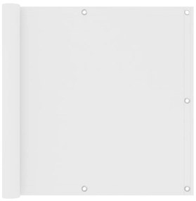 Balkónová zástěna bílá 90 x 500 cm oxfordská látka - Default Title