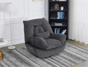 Polohovací křeslo šedé, elektrické TV-7089 GREY2