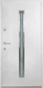 vidaXL Hliníkové vchodové dveře 110 x 207,5 cm [3059661] Barva: Bílá