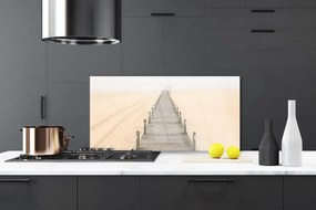 Skleněné obklady do kuchyně Most Písek Architektura 120x60 cm