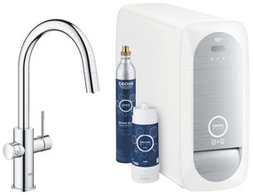 Dřezová baterie Grohe Blue Home s vytahovací sprškou chrom 31541000