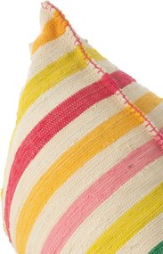 Barevný sedací vak z recyklované bavlny Cocoon Stripes - 150*100*40 cm