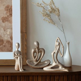 EUROFIRANY DEKORAČNÍ SOŠKA LADY 19X5X25 CM ŠAMPAŇSKÁ
