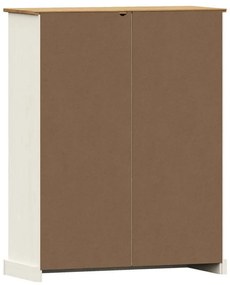 Petromila Knihovna VIGO bílá 90 x 35 x 114,5 cm masivní borové dřevo
