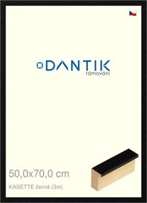 DANTIK rámeček 50x70 | KASSETTE černá (Plexi Čiré)