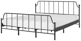 Kovová postel 180 x 200 cm černá MAURESSAC Beliani