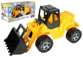 Nakladač žlutočerný Giga Trucks plast 62cm v krabici 70x35x29cm