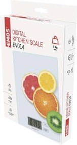 Kuchyňská váha EMOS EV014, digitální, 5 kg, bílá