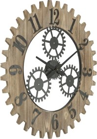 Nástěnné hodiny Ingranaggio 60 cm hnědé/černé