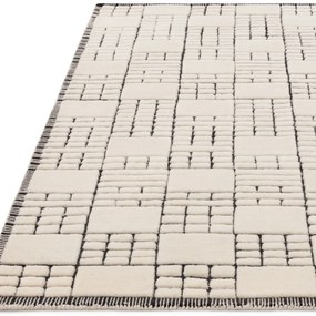 Tribeca Design Kusový koberec Ultis Cream on Black Rozměry: 160x230 cm
